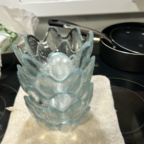 BLENKO | Other | 6 Whitish Blue Blenko Bowls Lotus Design | Poshmark